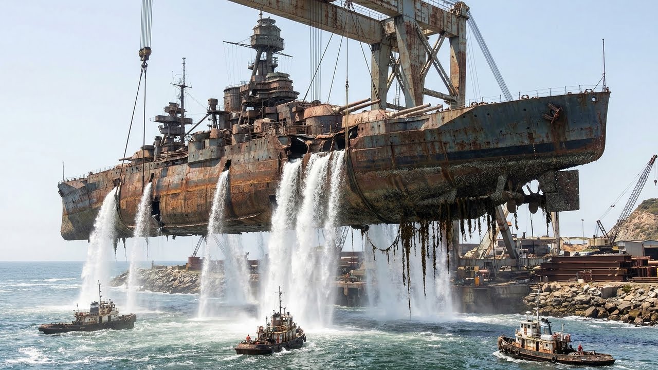 Unbelievable Transformation: 1930s Rusty Warship to High-Tech Destroyer ...