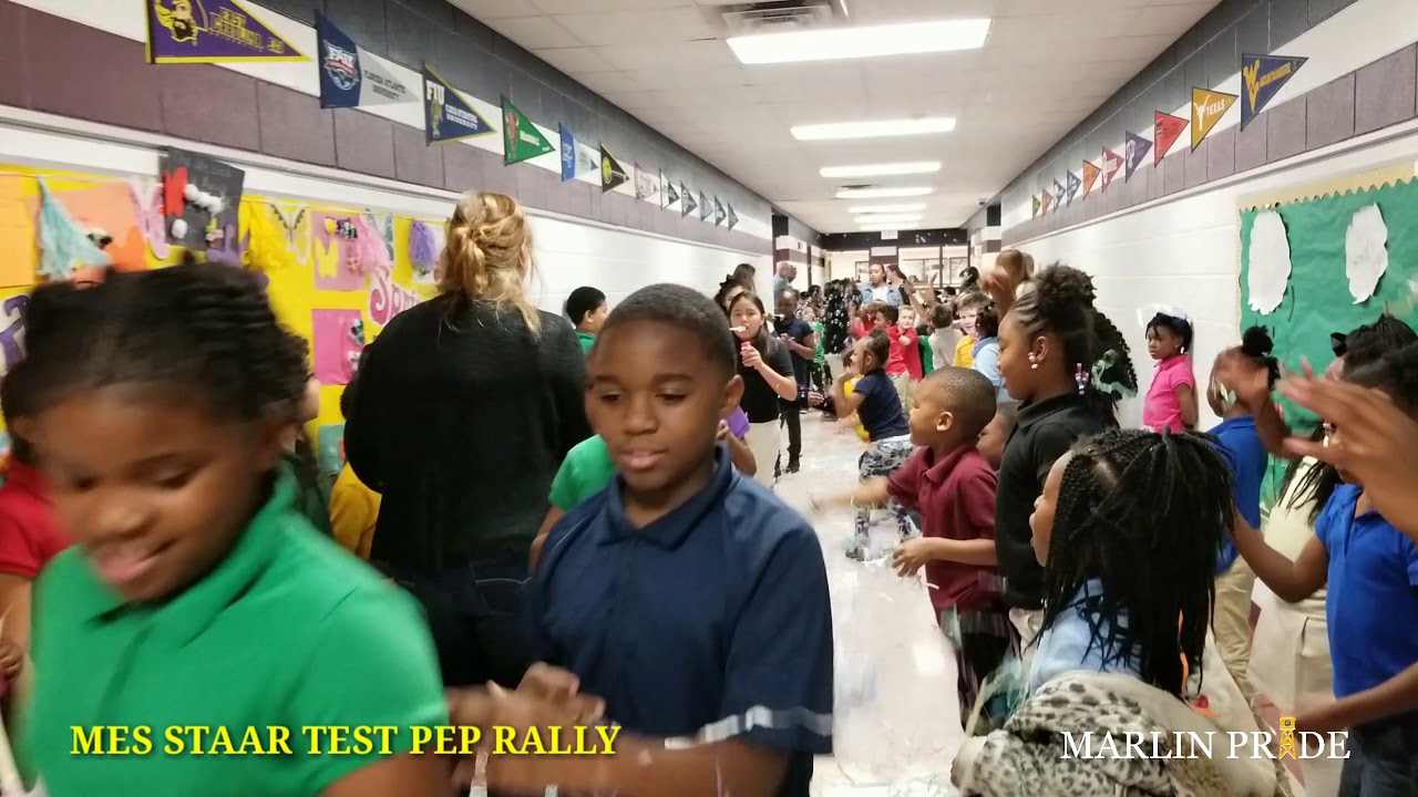 Marlin Elementary School | STAAR Test Pep Rally - YouTube