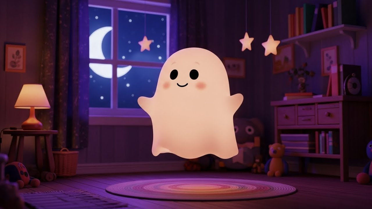 The Friendly Ghost Says Hi | Fun Spooky Song for Kids | Nursery Rhymes ...
