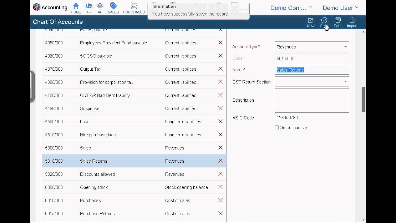 How To Input MSIC Code (Ncltec Accounting System ) - YouTube