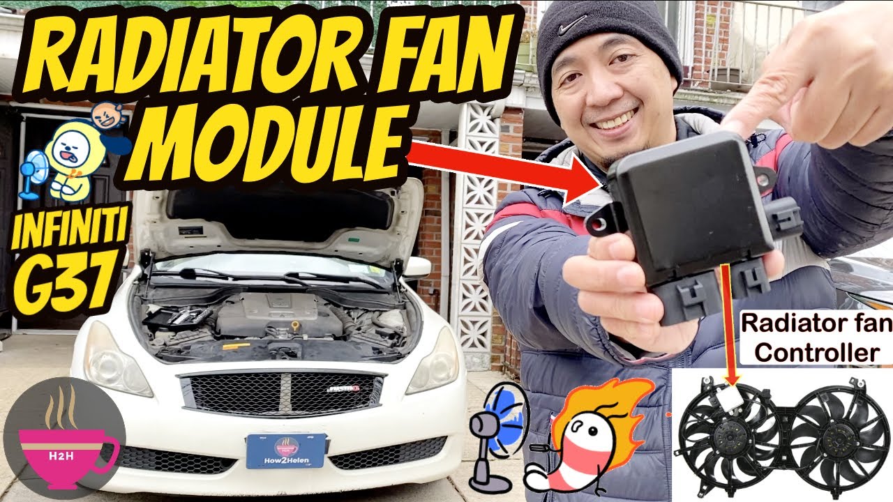 How to: Radiator Fan Module Controller replace 2008 Infiniti G37 - YouTube