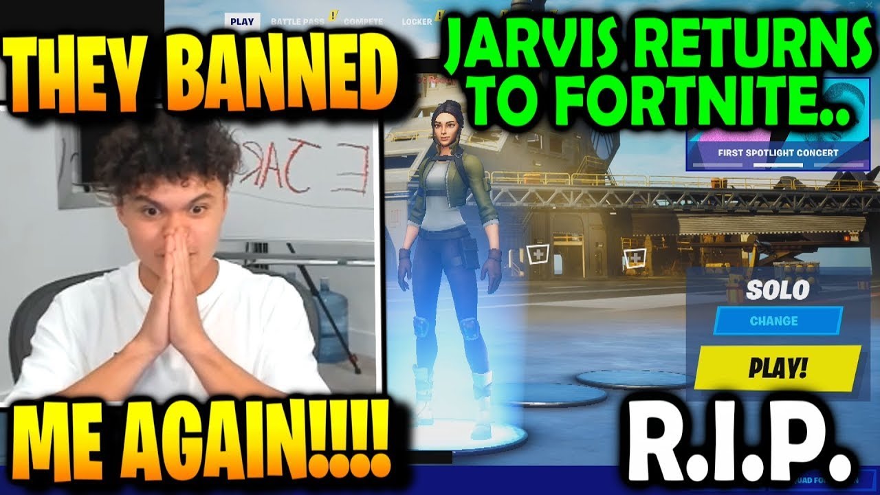 FaZe Jarvis RETURNS to Fortnite & Gets *BANNED* Again Live During ...