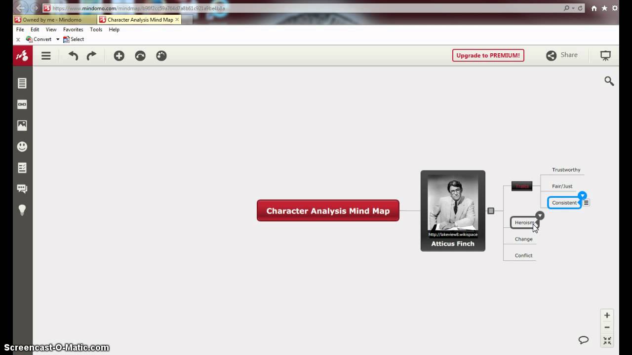 Character Analysis Mind Map Demonstration - YouTube
