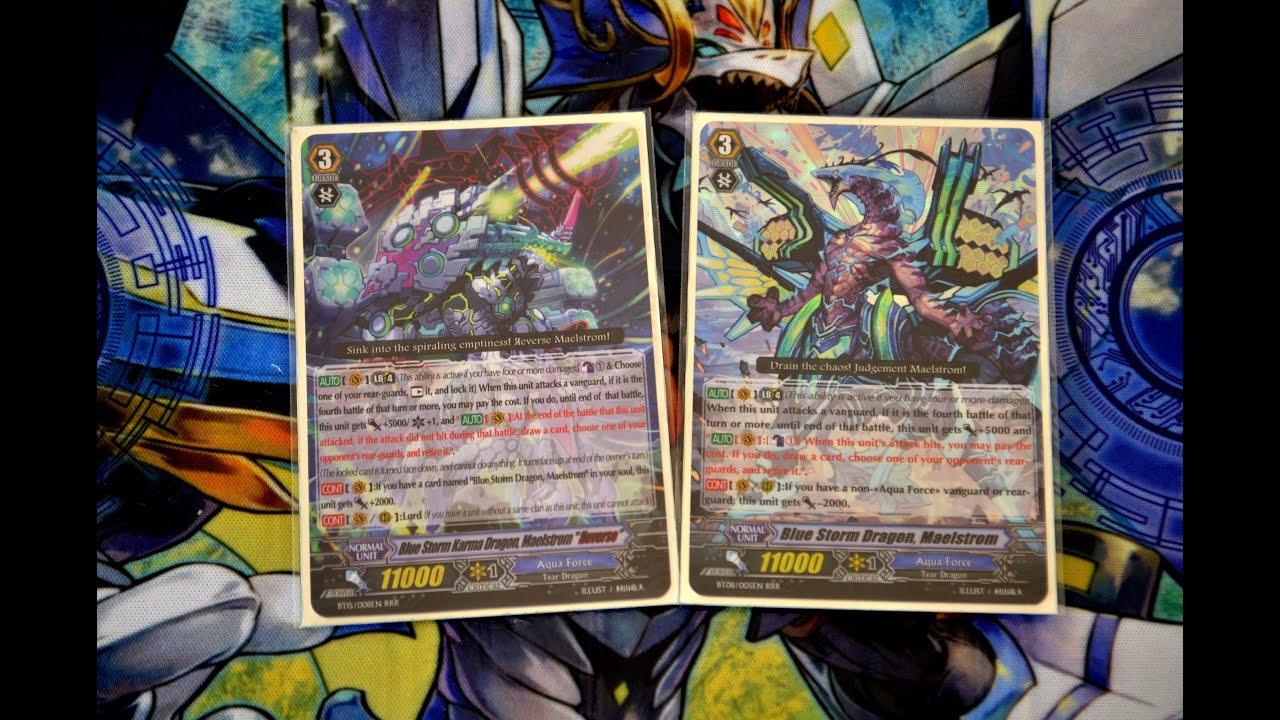 Cardfight! Vanguard Deck Profile: Blue Storm Karma Dragon, Maelstrom ...