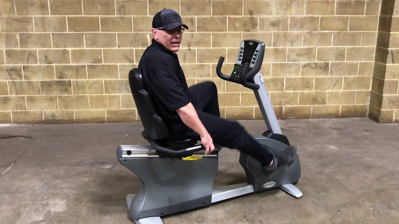 Matrix Commercial Recumbent Bike - YouTube