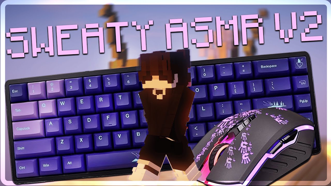 SWEATY KeyBoard + Mouse Sounds ASMR | Hypixel Bedwars - YouTube