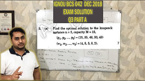 BCS-042 | MCS-211 - ALGORITHM & DESIGN-IGNOU - YouTube
