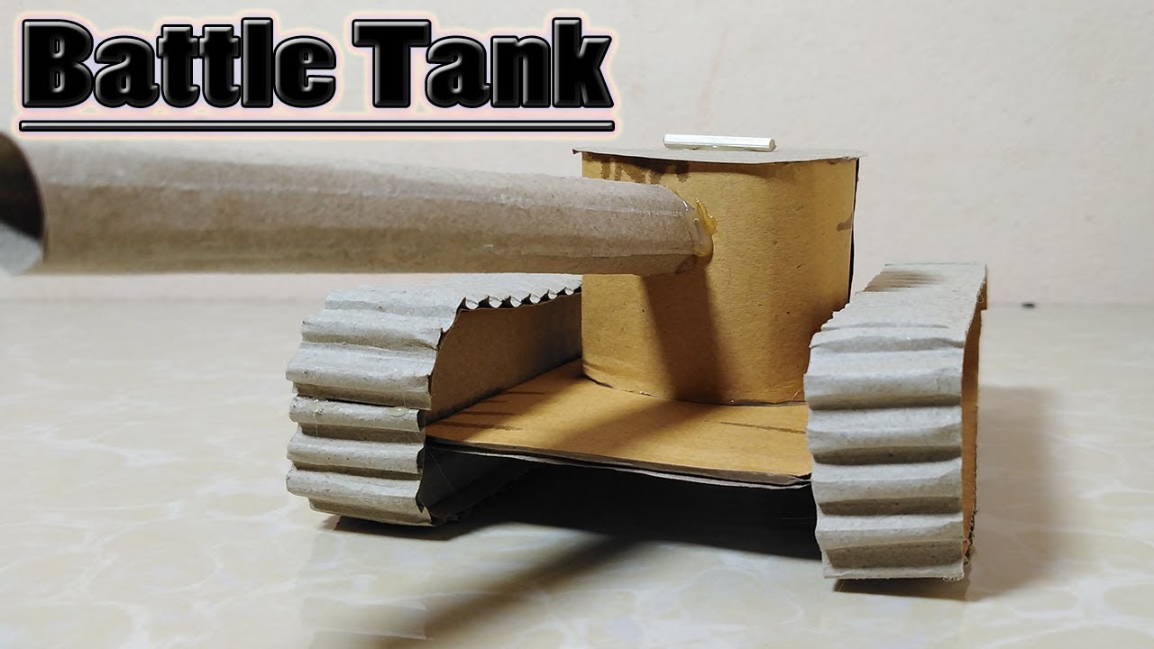 How to Make a Battle Tank from Cardboard - YouTube