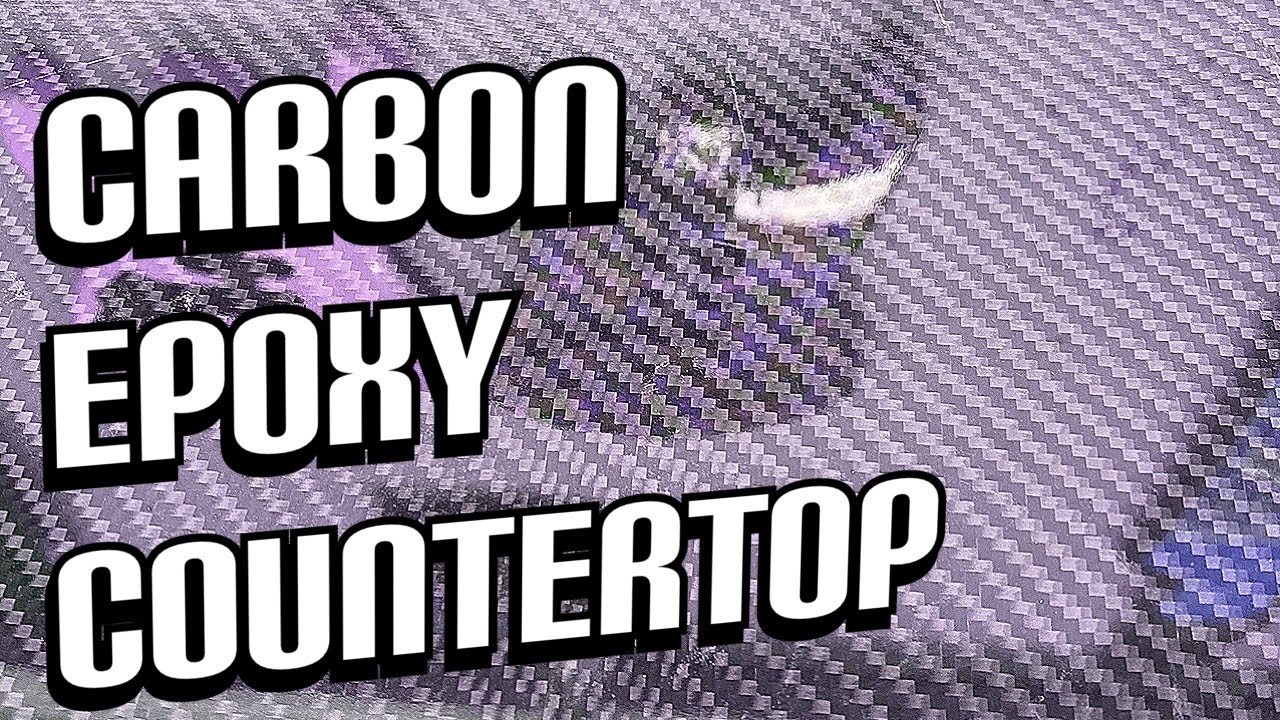 Epoxy and Carbon Fiber counter top |epoxy pour - YouTube