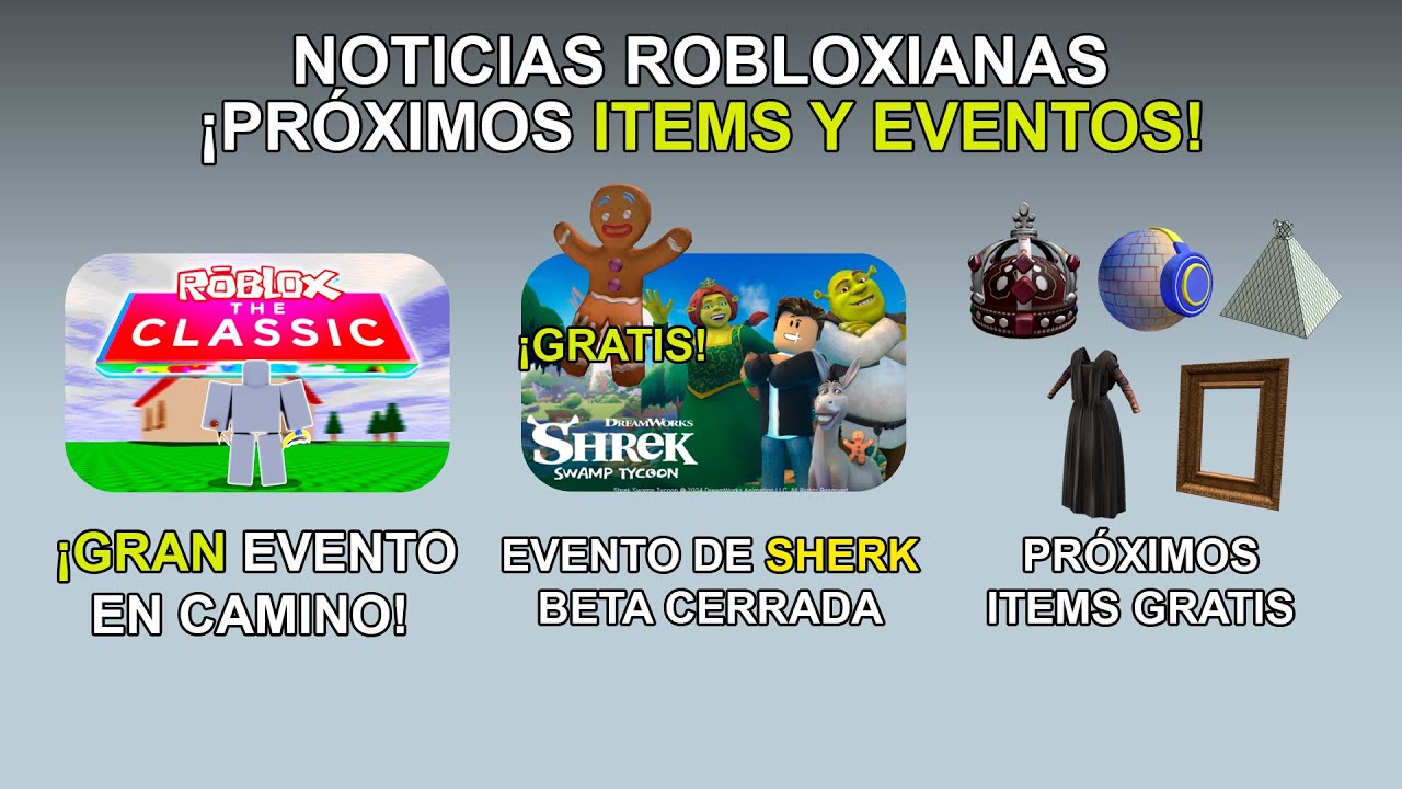 NOTICIAS DE ROBLOX | PROXIMOS EVENTOS E ITEMS GRATIS 2024 - YouTube