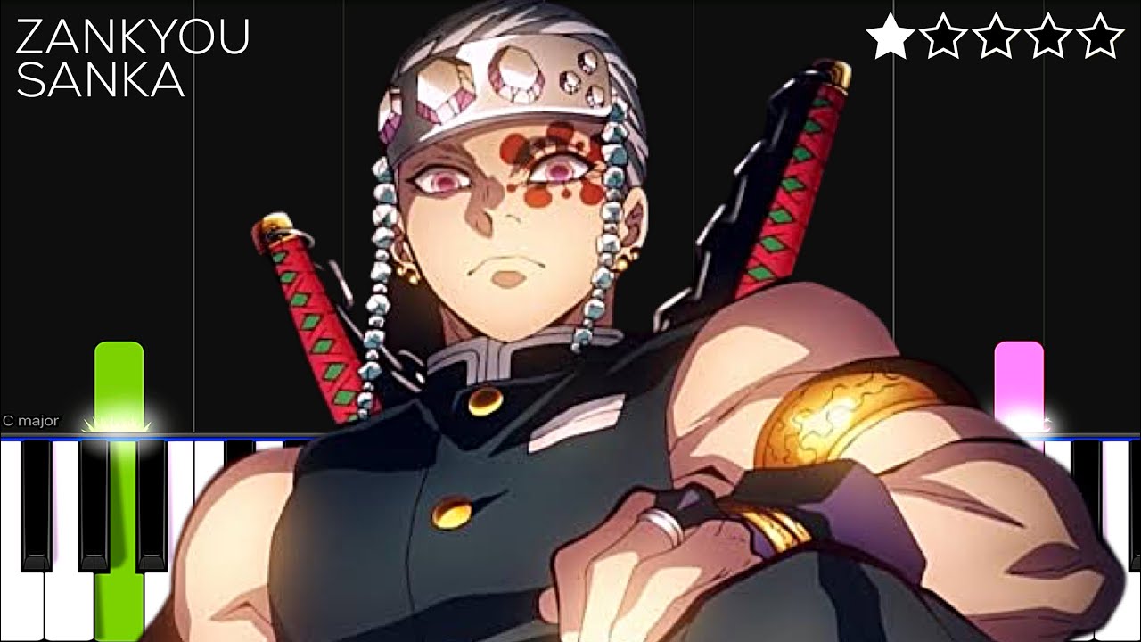 Zankyou Sanka - Demon Slayer Season 2 OP | EASY Piano Tutorial - YouTube
