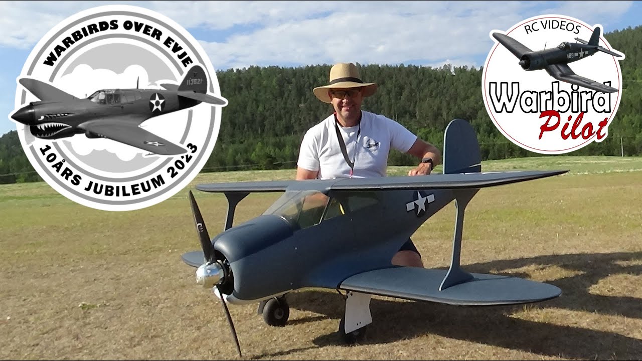 Warbirds over Evje 2023 Byron Staggerwing with Saito fg-60r3 engine ...
