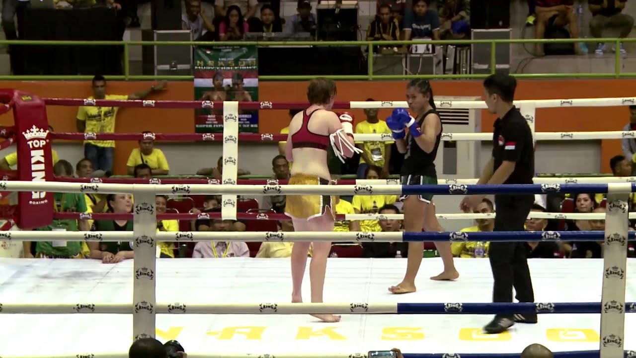Naksoo Muaythai Megan Dynamite Muaythaiaustralia Vs Keke Baan Muay Thaiindonesia Youtube