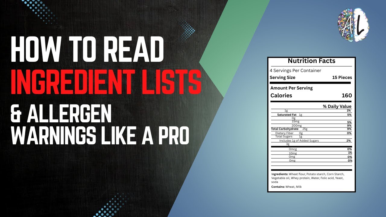 How to Read Ingredient Lists & Allergen Warnings Like a Pro 🧾🧠 - YouTube