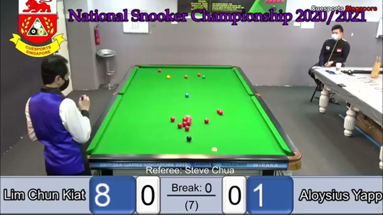Lim Chun Kiat Vs. Aloysius Yapp | National Snooker Championship. - YouTube