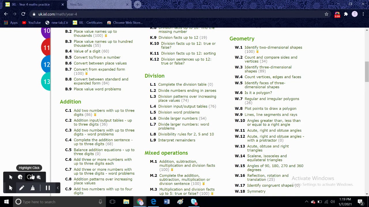 IXL Year 4 math||MissGoth - YouTube