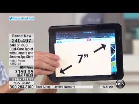 Zeki 8" DualCore WiFi Tablet with Android 4.1, App Pack ... - YouTube