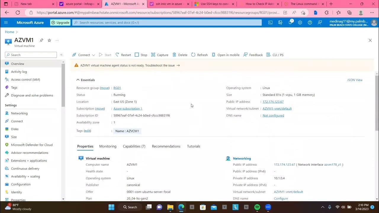 Create Linux VM and SSH to Server in Azure - YouTube