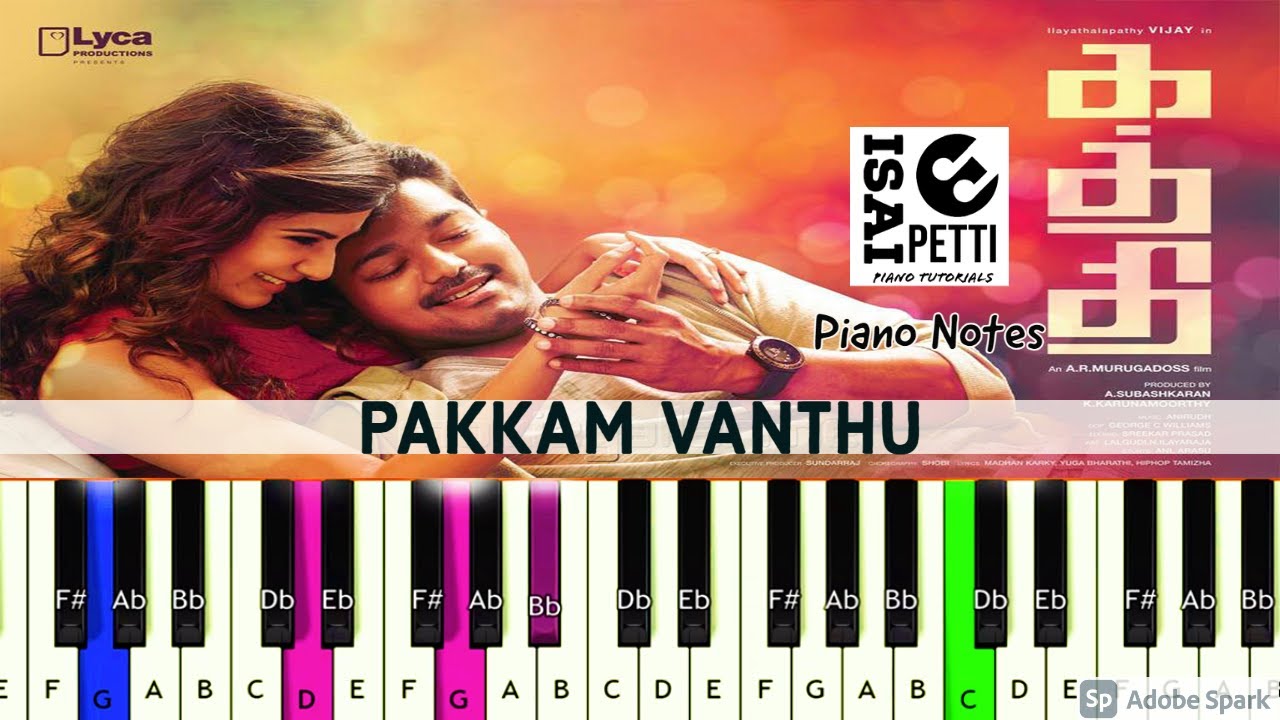 Pakkam Vanthu | Piano Notes | Anirudh | Vijay | Isai Petti - YouTube