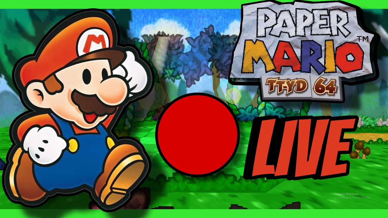 New Story to tell!! - Playing Paper Mario TTYD N64 Session 1 - YouTube