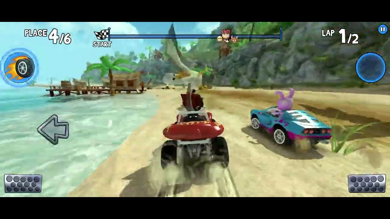 Beach Buggy Racing - Coconut Cup Map - YouTube