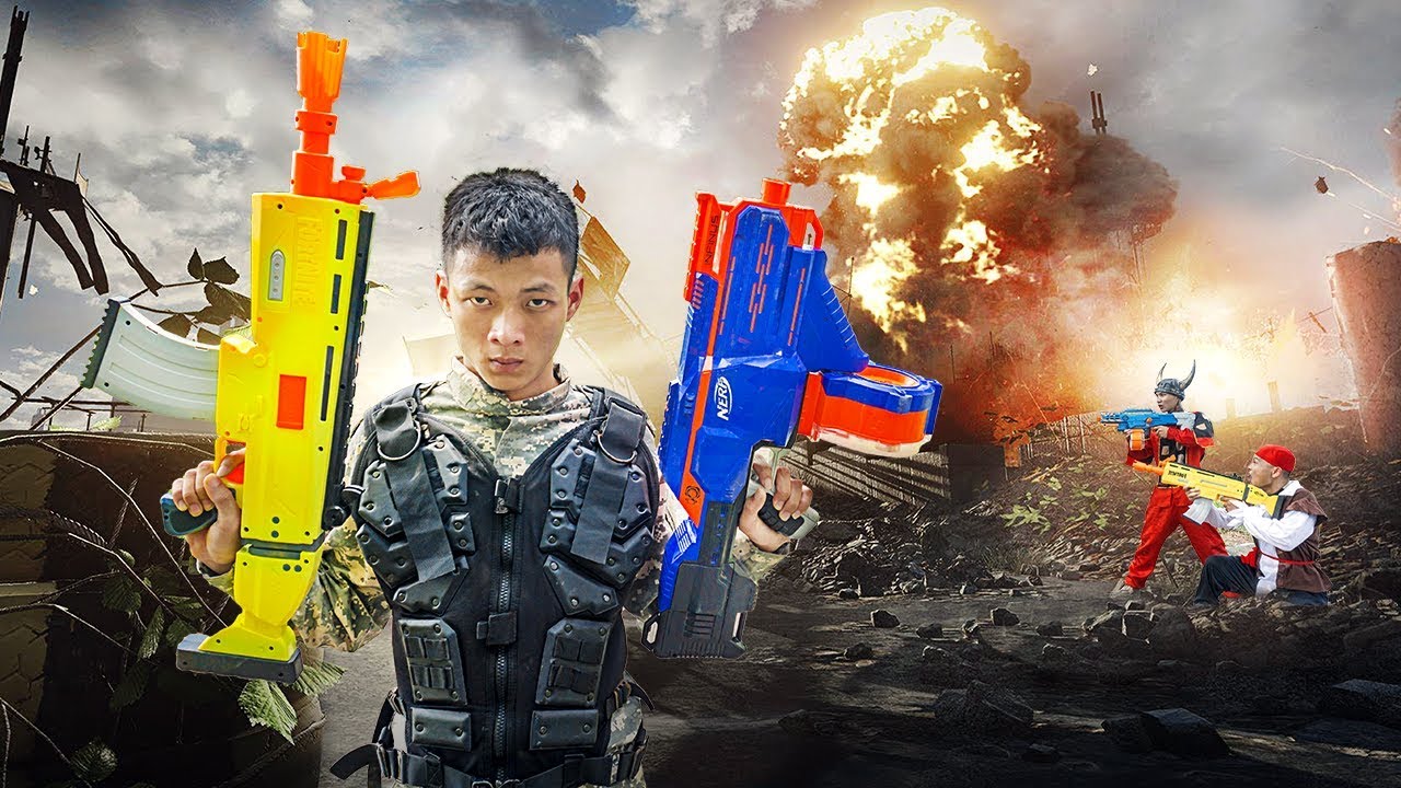 Battle Nerf War: Who is the strongest? - YouTube