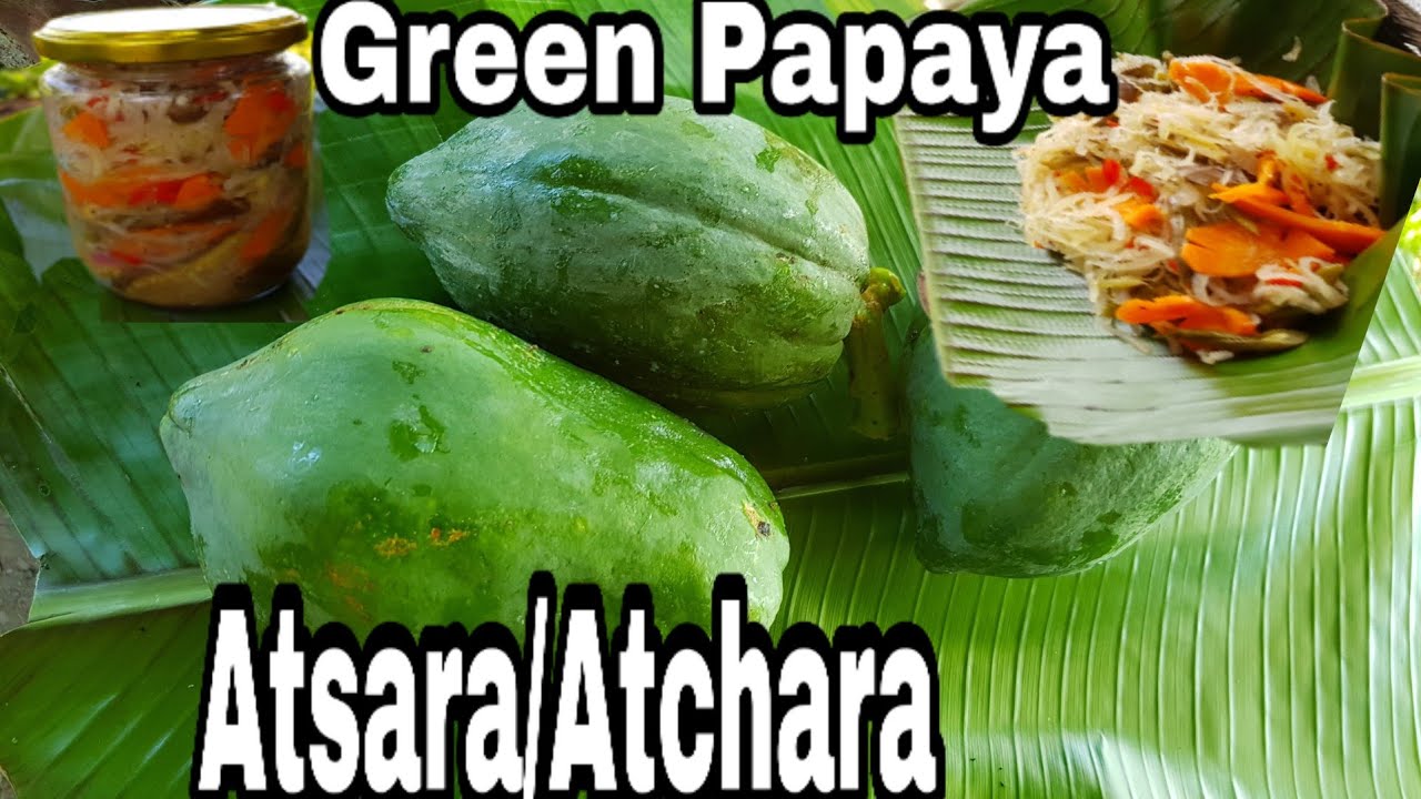 How to make pickled Papaya / Atsara / Atchara - YouTube