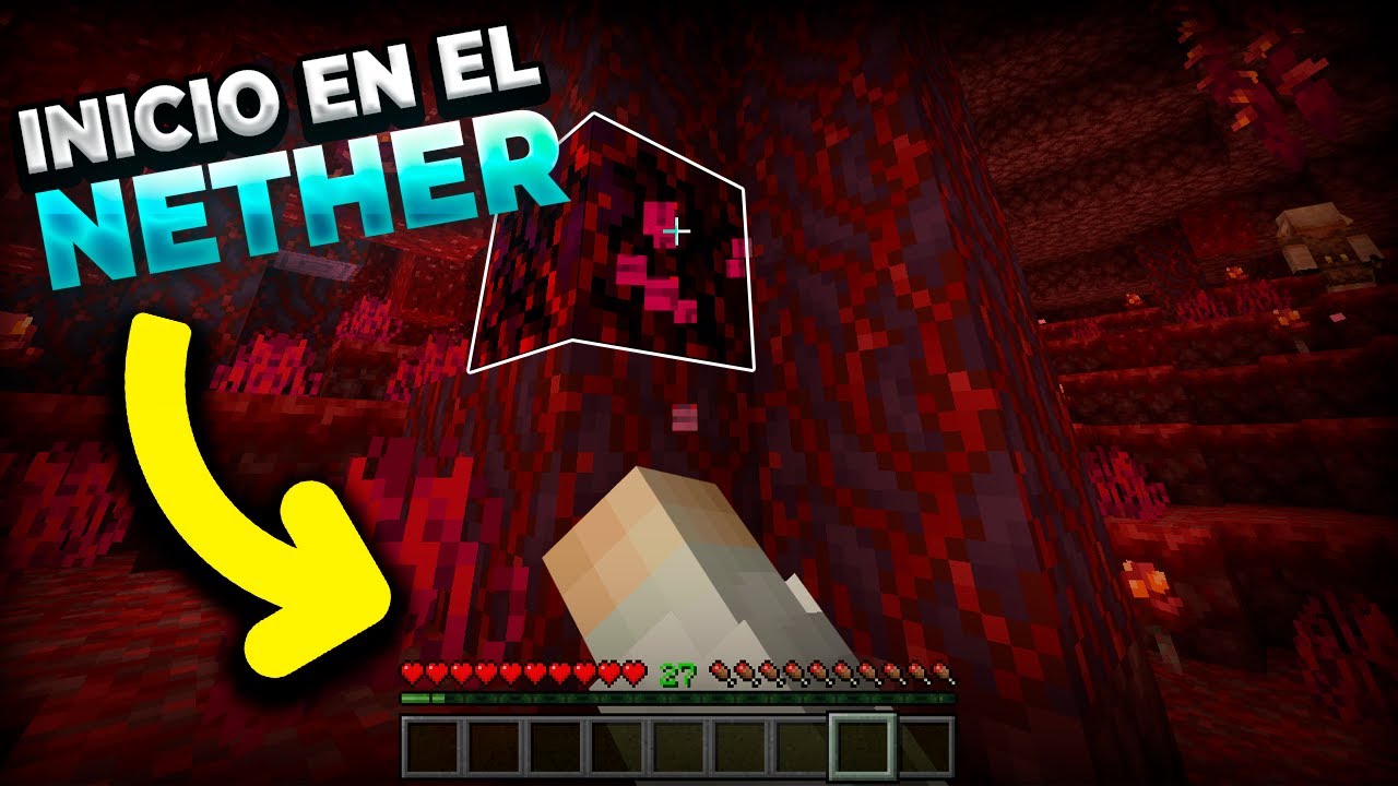 COMENCÉ un survival en el NETHER - NO ES lo que ESPERABA - YouTube