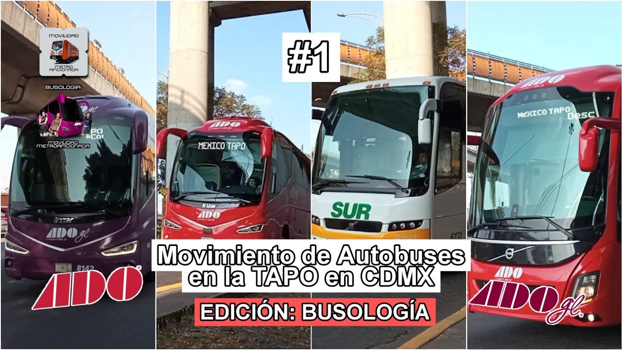 Movimiento de Autobuses en la Terminal TAPO en CDMX. | Movilidad ...