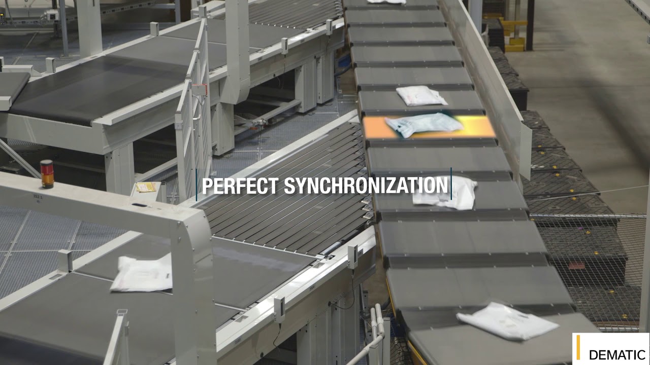 Dematic FlexSort Crossbelt SC3 - YouTube