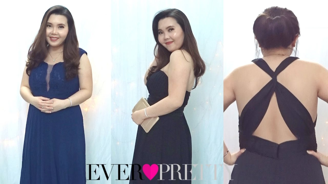 HAUL & TRY-ON | EVENING PARTY DRESSES | EVER-PRETTY - YouTube