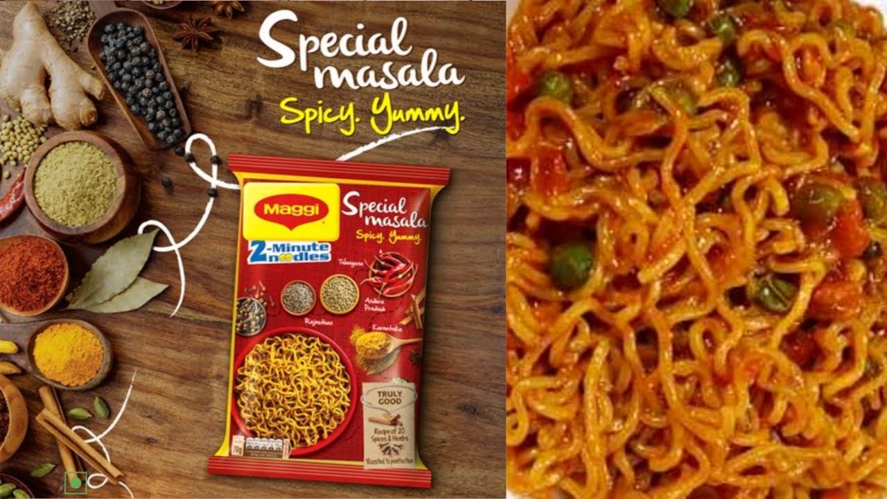 Maggi SPECIAL MASALA ( SPICY YUMMY ) 2 - min noodles , review 👌 - YouTube