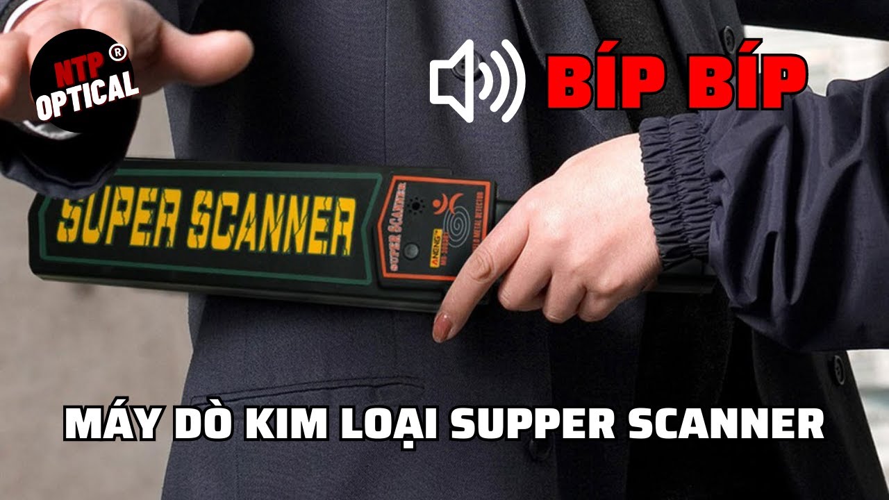Máy Dò Kim Loại Cầm tay Supper Scanner MD-3003B1 Chuyên Dụng Của Các Nhân Viên Sân Bay - YouTube