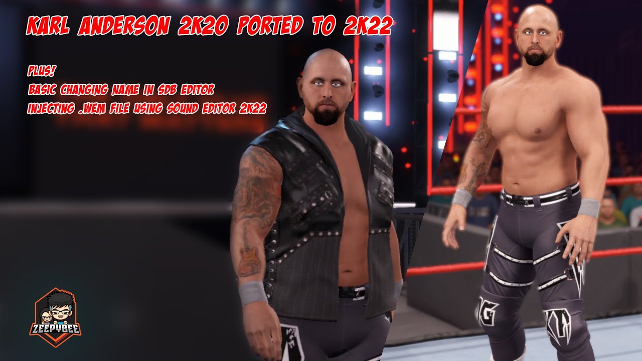 Karl Anderson 2K20 Ported to WWE 2K22 | WWE 2K22 Mod Showcase - YouTube