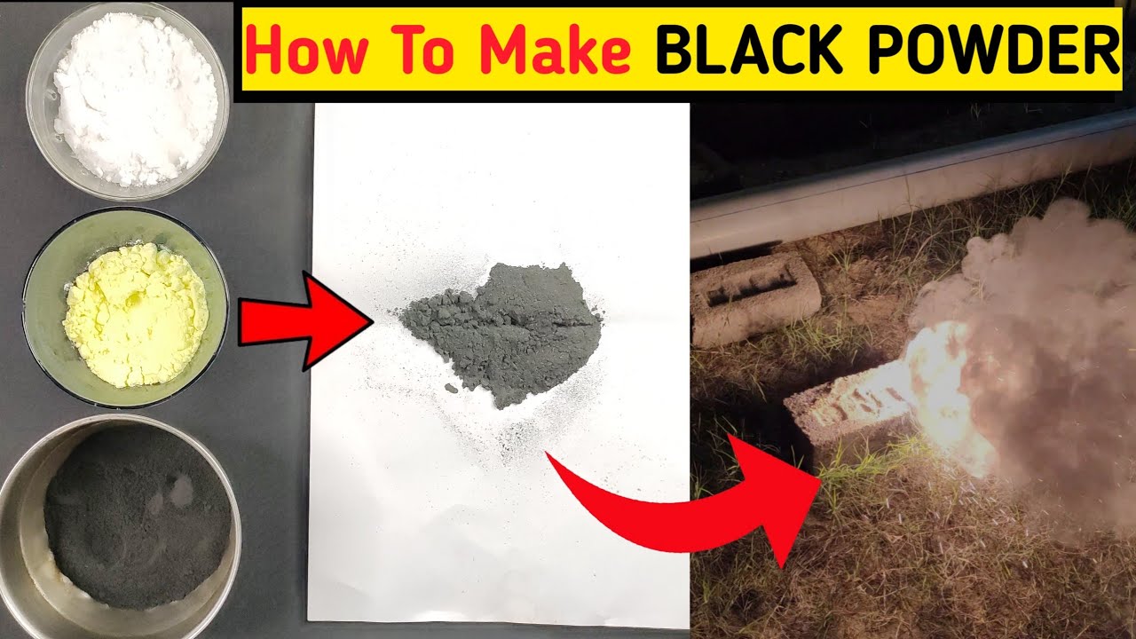 How to Make Powerfull Black Powder At Home || बारूद कैसे बनाएं घर पर ...