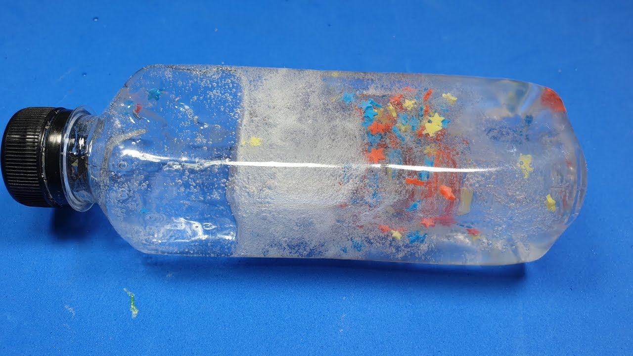 Diy Clear Slime With plastic bottle - YouTube