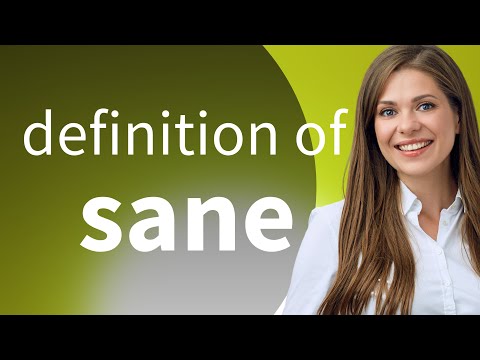 Sane • what is SANE definition