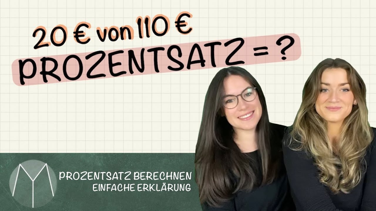 Prozentsatz mit Dreisatz berechnen I Einfache Erklärung - YouTube