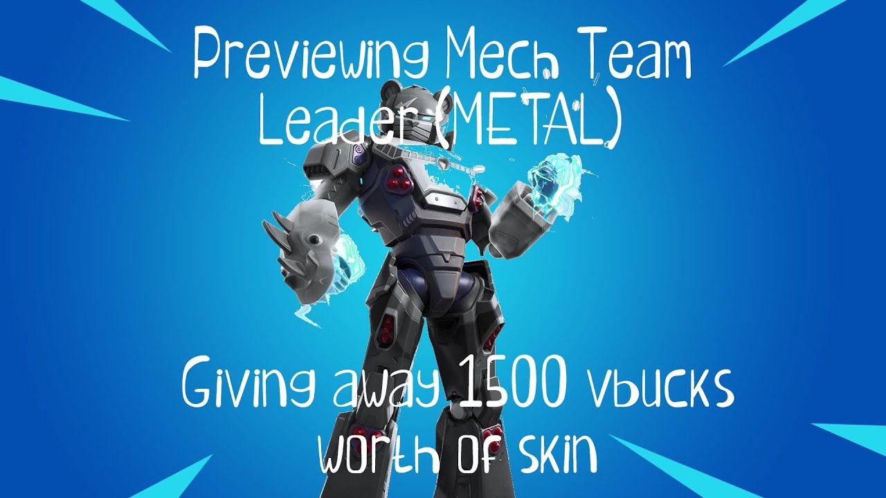 Previewing Metal Style Mecha Team Leader And buying. (Giving away skin ...
