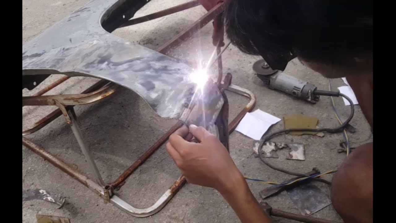 [Toyota Hilux LN86] Quarter panel repair using basic power tools and DC ...