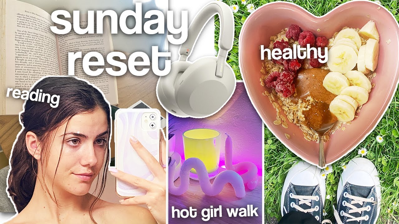 sunday reset - day in my life as a teenage girl working for herself 🤍 ...