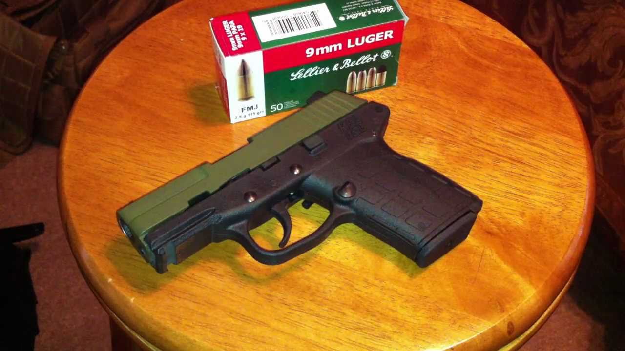 Kel-Tec PF-9 OD Slide/Black Frame - YouTube