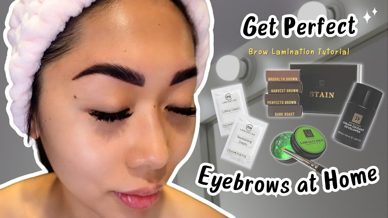 How to Get PERFECT Eyebrows at Home (Brow Lamination Tutorial) - YouTube