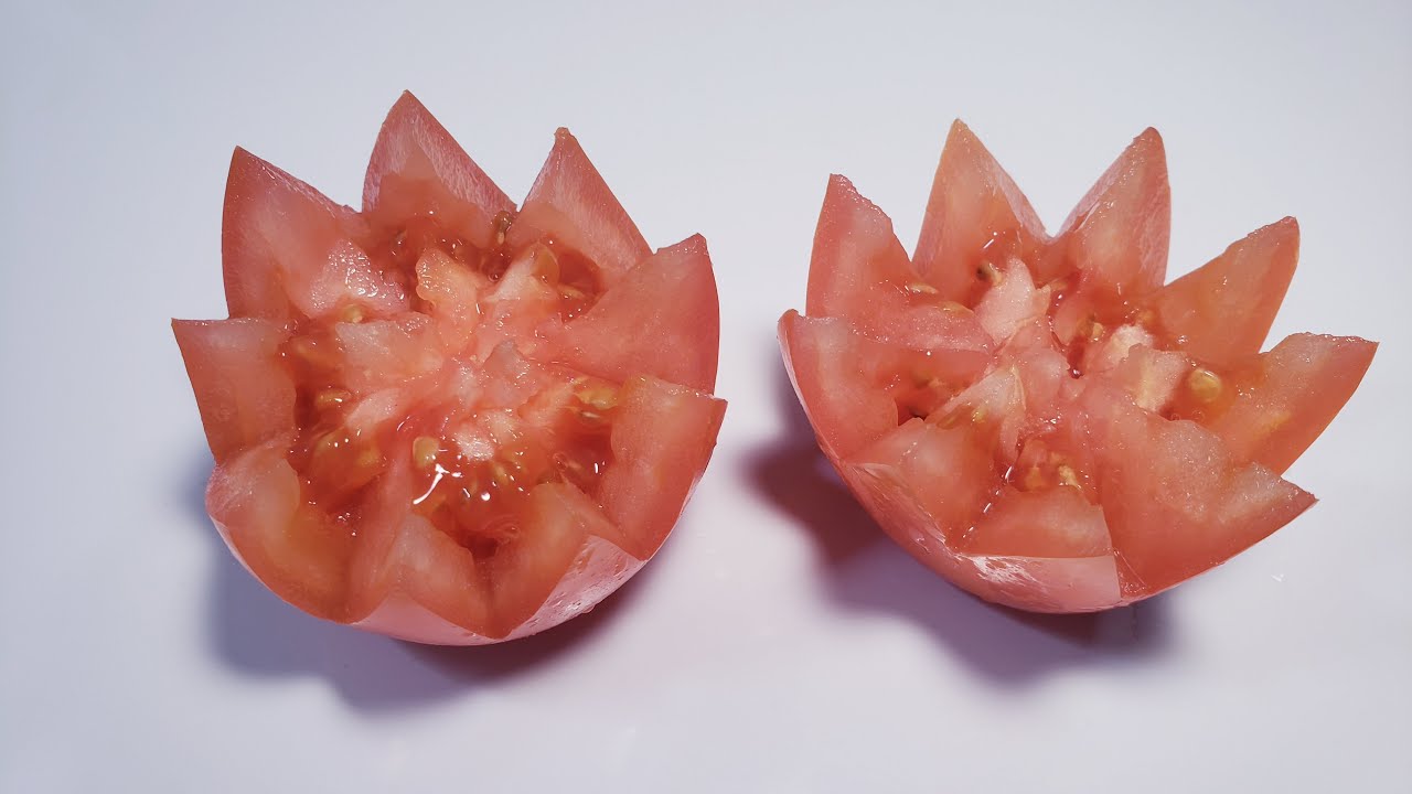 Simple Tomato Decoration Idea - YouTube