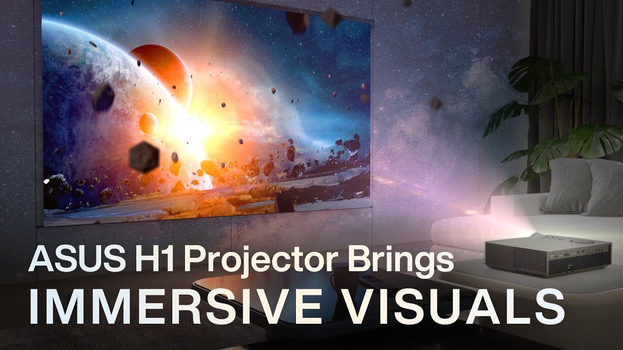 3000-lumens LED projector for home and business use- H1 Projector ...