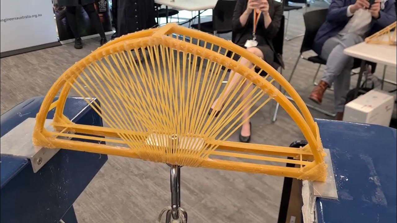 2022 Spaghetti Bridge Competition Test - Winning Bridge - YouTube