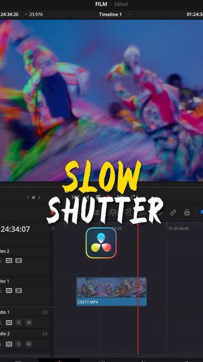 Slow shutter effect in DaVinci Resolve - YouTube