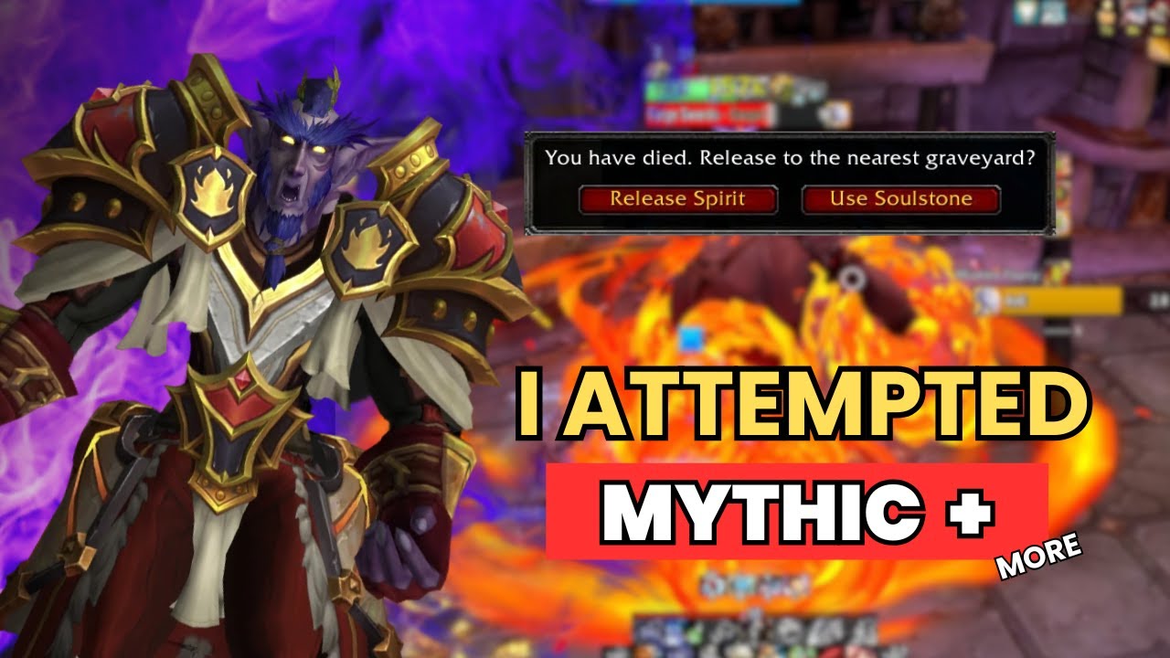 THE QUEST TO GET GOOD AT WOW M+ (As a WARRIOR!?!) - YouTube