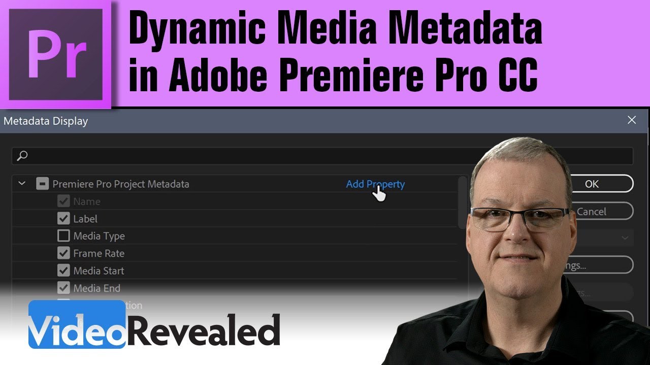 Dynamic Media Metadata in Adobe Premiere Pro - YouTube