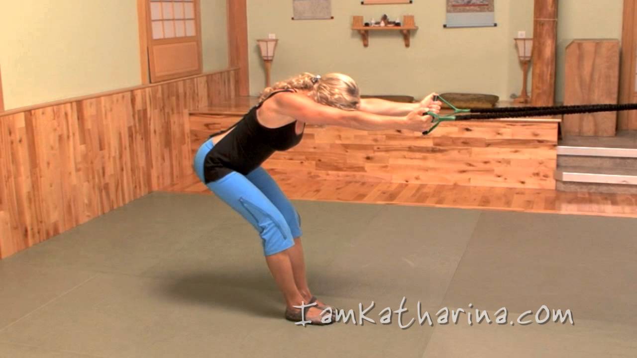 146 bent over attached row palms up - YouTube